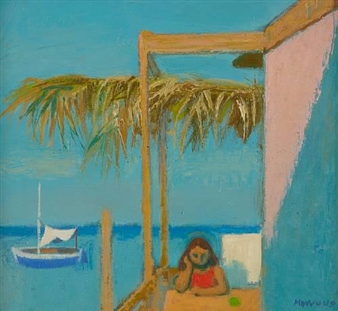 Alberto Morrocco | The Harbour, Aberdeen (1947) | MutualArt