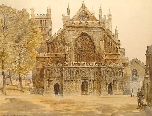 Jules Lessore | Exeter Cathedral | MutualArt