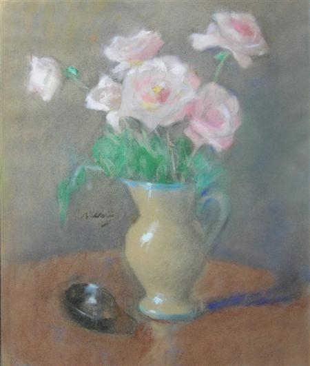Beatrice How | STILL LIFE OF PINK ROSES | MutualArt