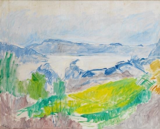 Thorvald Erichsen | Sommerdag ved Fjorden (A Summer's Day by the Fjord ...