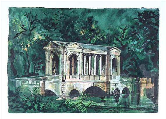 John Piper | 2 Works: Palladian Bridge; Stowe Stowe | MutualArt