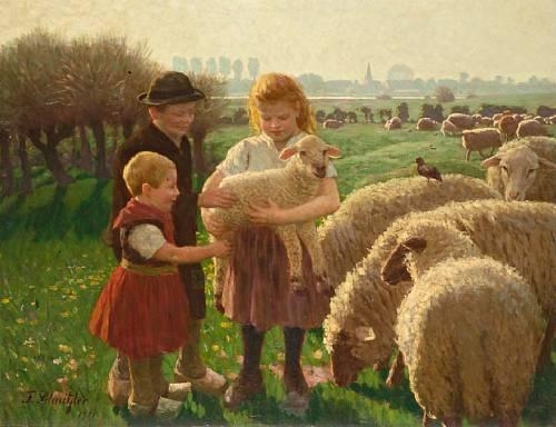 Fritz Schnitzler | The prize lamb (1911) | MutualArt