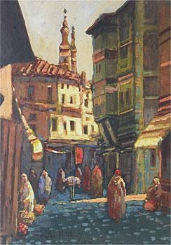 Blythe Fletcher | North African Village Scene | MutualArt