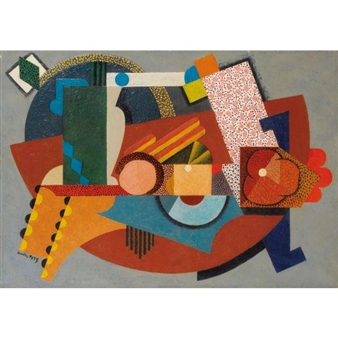 Auguste Herbin | Composition, danseuse (1919) | MutualArt