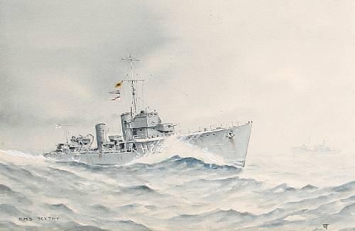 Eric Erskine Campbell Tufnell | Three warship portraits: the Destroyers ...