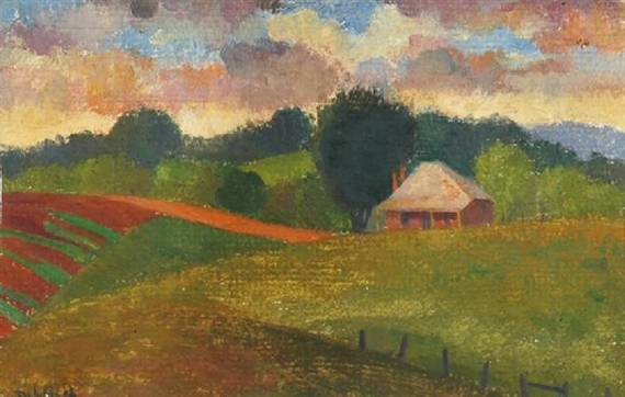 Rehfisch Alison | House in Landscape | MutualArt