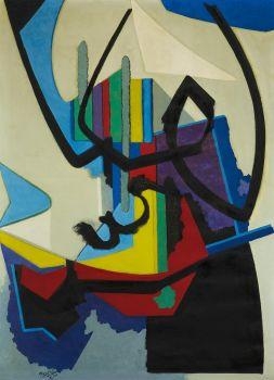 Otto Ritschl | Abstrakte Komposition 54/5 (1954) | MutualArt