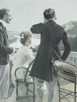 Oscar Bluhm | 40 Artworks at Auction | MutualArt