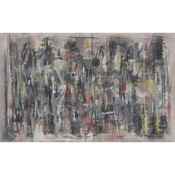Norman Lewis | Untitled (Circular Procession of Figures) (1953) | MutualArt