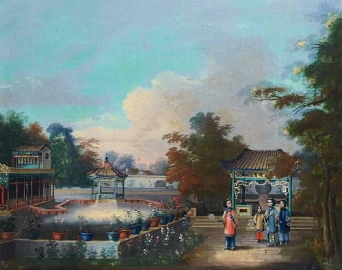 Youqua | 2 WORKS: Houqua's garden on Honan island | MutualArt