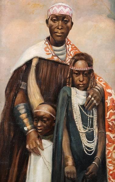 Rene Lesuisse | Portrait of Mwambutsa, last King of Burundi | MutualArt