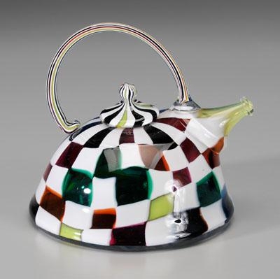 Richard Marquis | Checkerboard Teapot (1979) | MutualArt