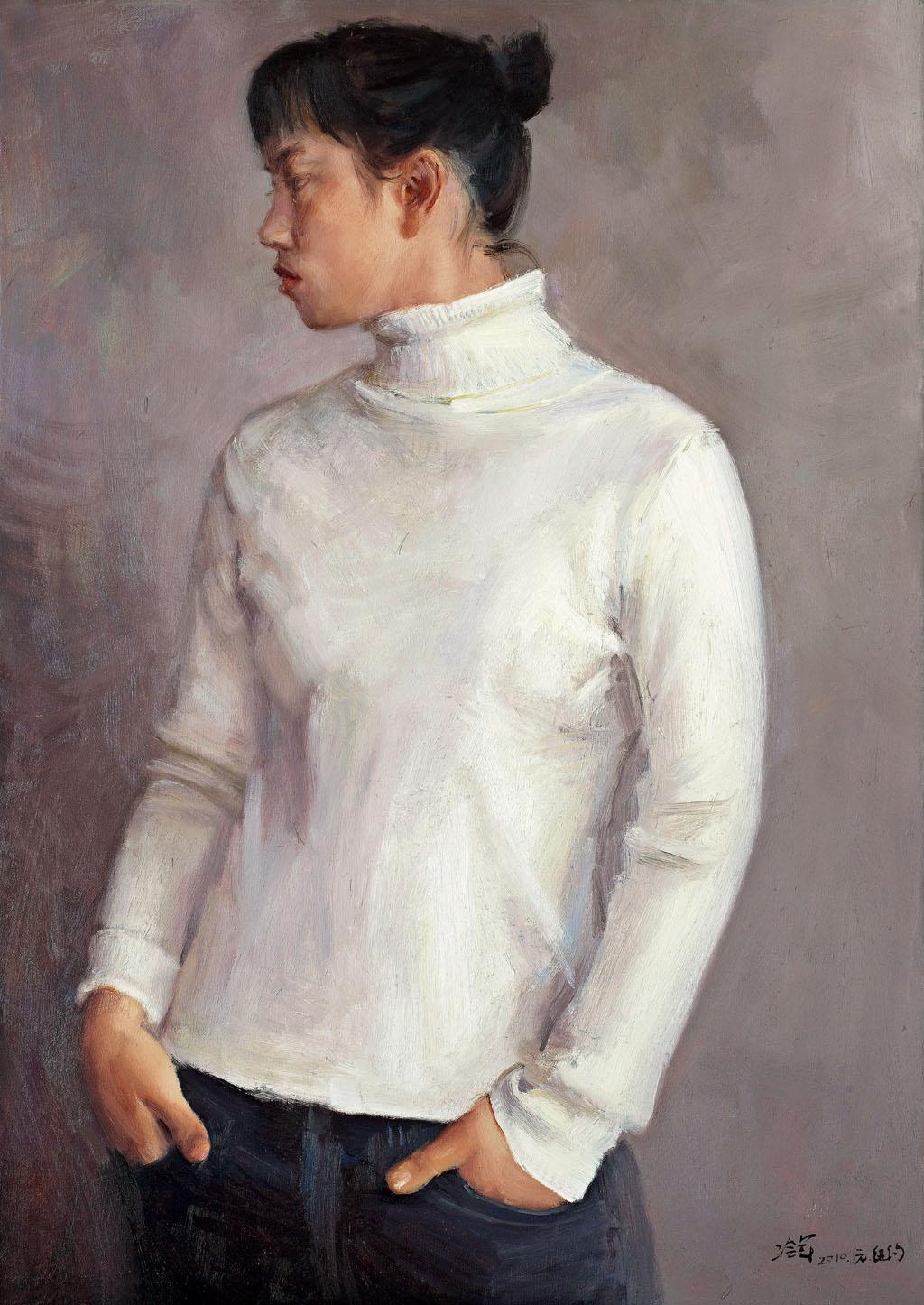 Leng Jun | Portrait of Xiao Jiang (2011) | MutualArt