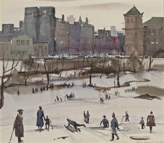 Paul Sample | Central Park in Winter | MutualArt