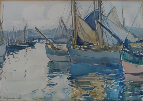 Arthur Henry Knighton Hammond | BOATS AT REST | MutualArt