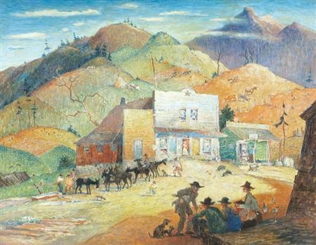 Harrison Cady | Slade's Store in the Great Smokies | MutualArt