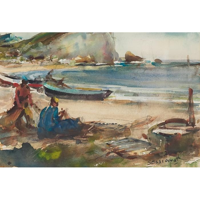 James Sessions | Fishermen (Circa 1930) | MutualArt