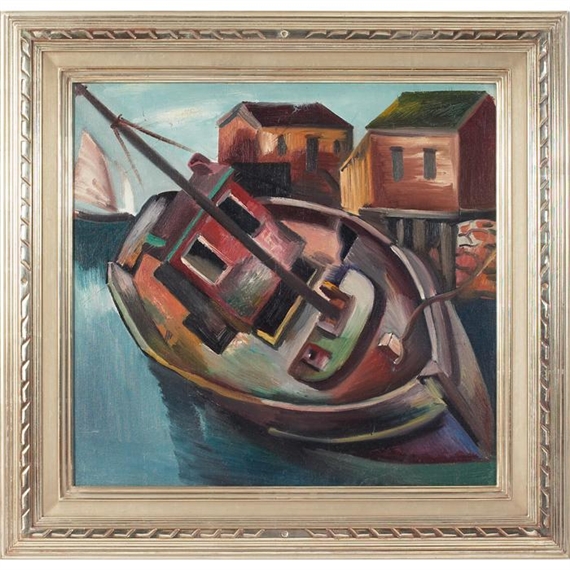 Jan Matulka | Tilted Boat (Circa 1940) | MutualArt