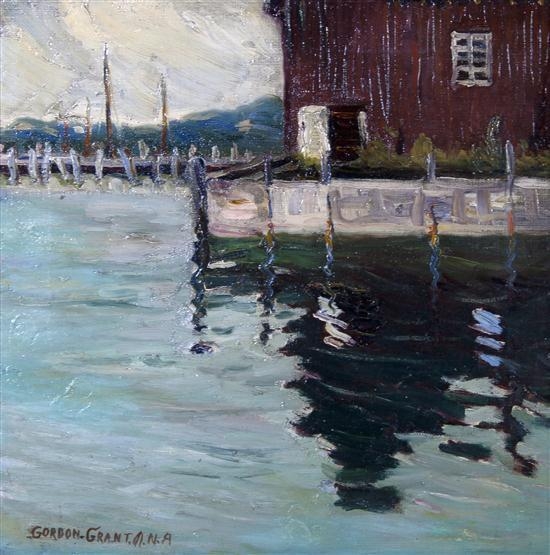 Gordon Grant | Harbor Scene | MutualArt