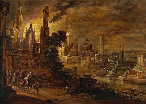 Daniel Van Heil | Aeneas and Anchises fleeing Troy | MutualArt