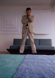 Veronique Cornille | Julian Dashper Surrounded by his Art at the Home ...