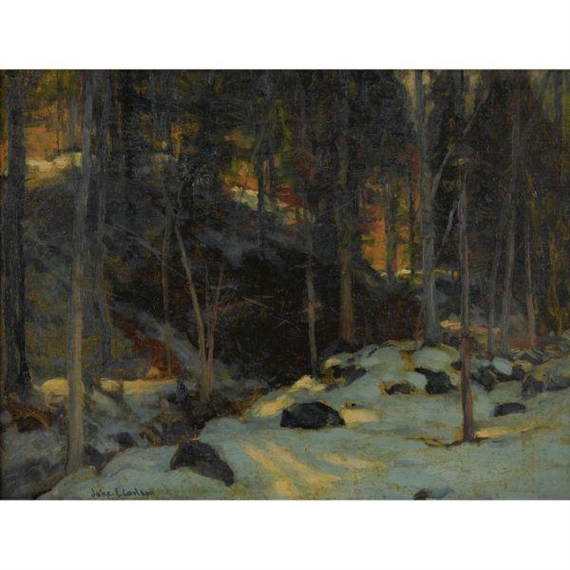 John Fabian Carlson | Sunlight Through Trees (1933) | MutualArt