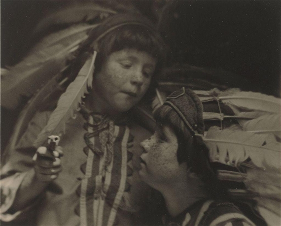Imogen Cunningham | Untitled (Twins in Native American costume), c ...