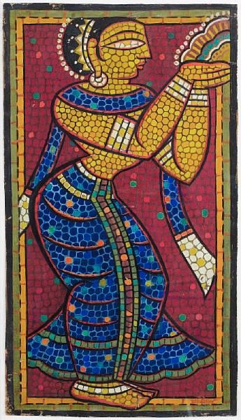 Jamini Roy | Standing Gopi | MutualArt
