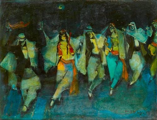 Adham Wanly | Nocturne Dabaka Dancers (1956) | MutualArt