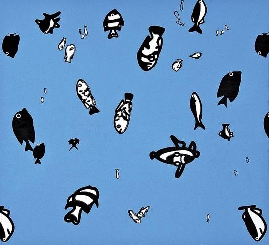Julian Opie | Fish (2007) | MutualArt