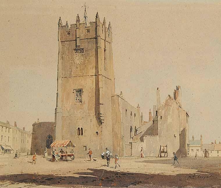 Alfred Crocker Leighton | An English Castle, Near Sussex, England ...