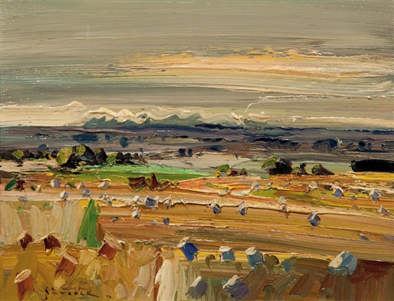 John Badcock | Hazy Morning Greenvale (1992) | MutualArt