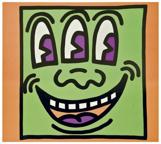 Keith Haring | Three Eyed Monster (from Icons) (1990) | MutualArt