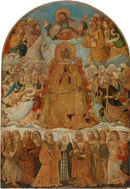 Guidoccio Cozzarelli | The communion of saints as intercessors before the Madonna, La Madonna ...