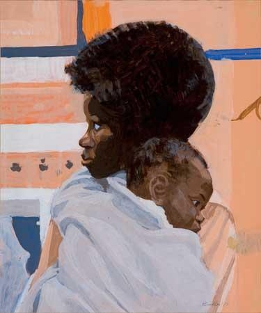 Ernest Crichlow | Untitled (Mother and Child) (1977) | MutualArt