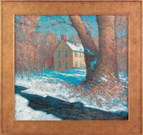 David Hahn | Farmhouse in Winter | MutualArt