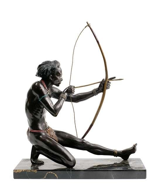 Austrian School, 20th Century | An African Archer | MutualArt