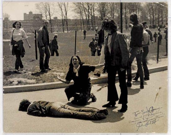 John Filo | Kent State Shooting (Mary Ann Vecchio leaning over the body ...