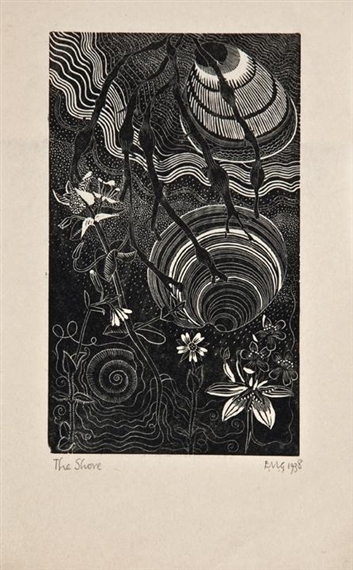 Eric Gill | 7 Works: The shore; and six others | MutualArt