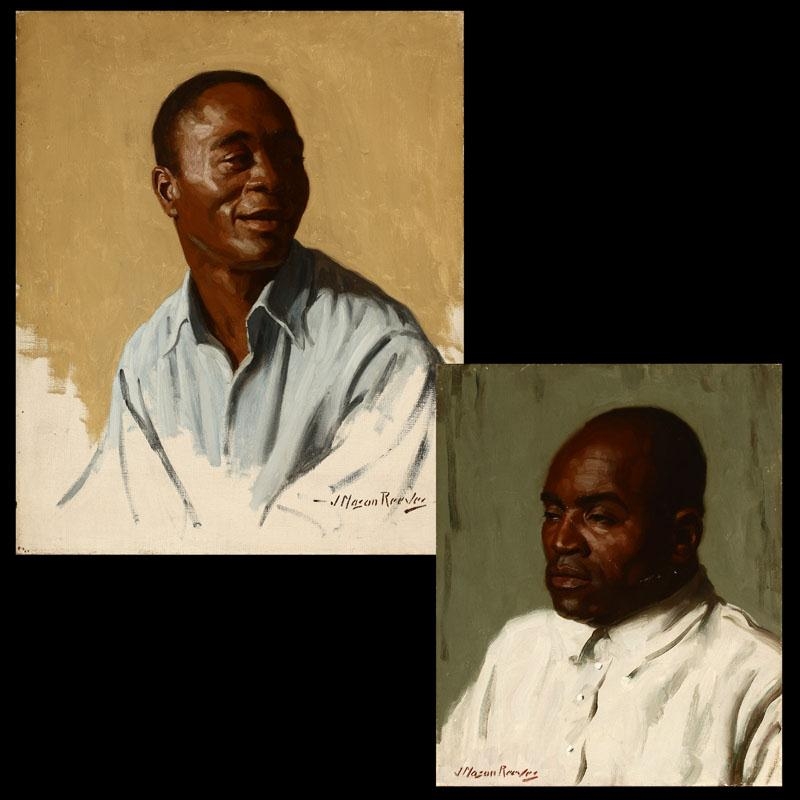 Joseph Mason Reeves Jr. | Two works: portraits of African American men ...