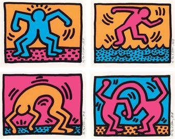 Keith Haring | 4 Works: Pop Shop II (1988) | MutualArt