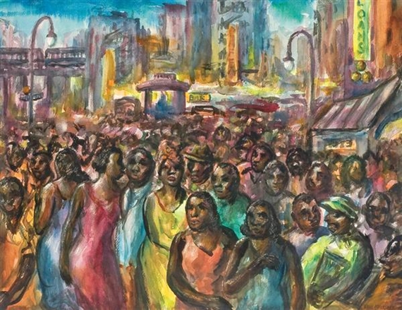 Paul Raphael Meltsner | Harlem (Circa 1940) | MutualArt