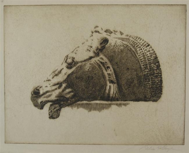 Julius F. Gayler | GREEK HORSE HEAD FROM THE PARTHENON (Circa 1935 ...