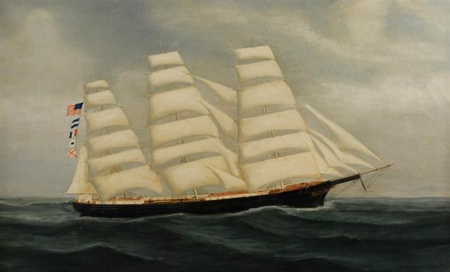 American School, 19th Century | PORTRAIT OF THE SCHOONER GEORGE STETSON ...