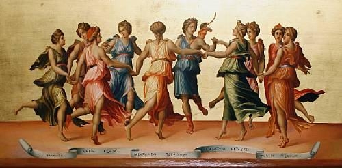 Baldassare Peruzzi | Dance of Apollo with the nine Muses (19th Century ...