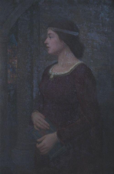 John Hemming Fry | Shepherd in Moonlight | MutualArt