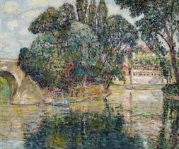 George Morren | LES ÎLES À POISSY (1923) | MutualArt