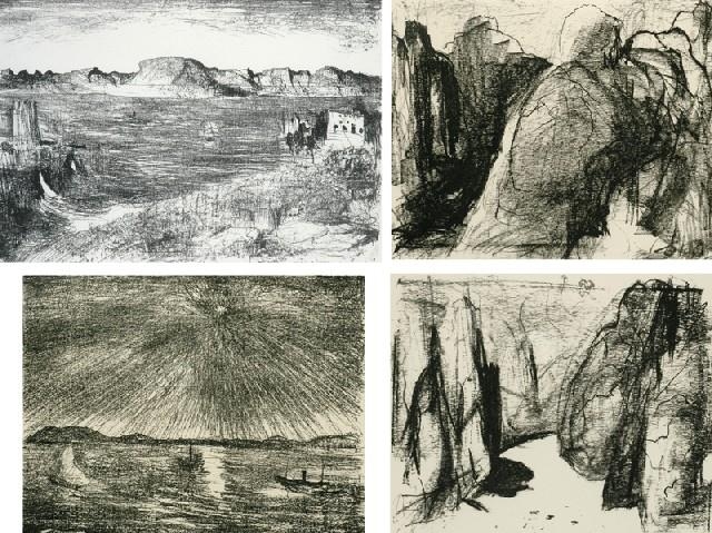 Lloyd Rees | Set of four lithographs (1982) | MutualArt