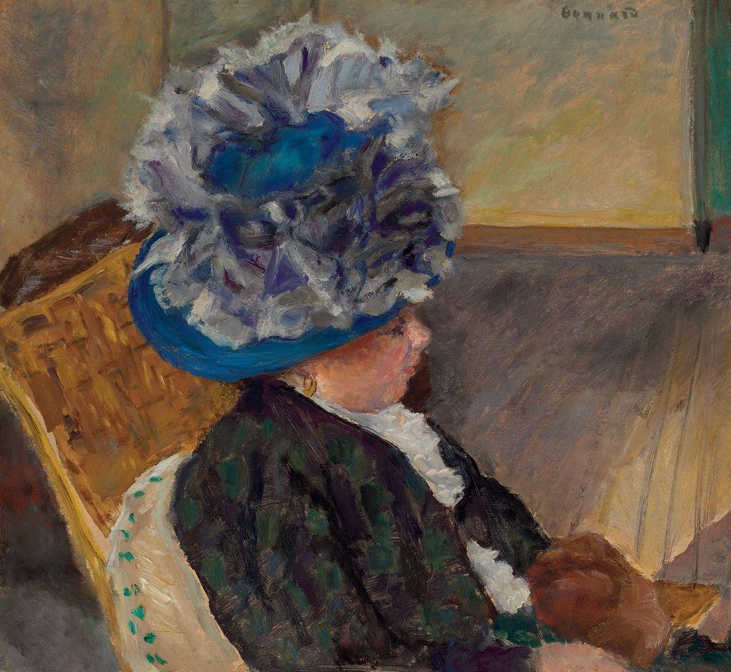 Pierre Bonnard | Jeune femme au chapeau noir (Circa 1910) | MutualArt