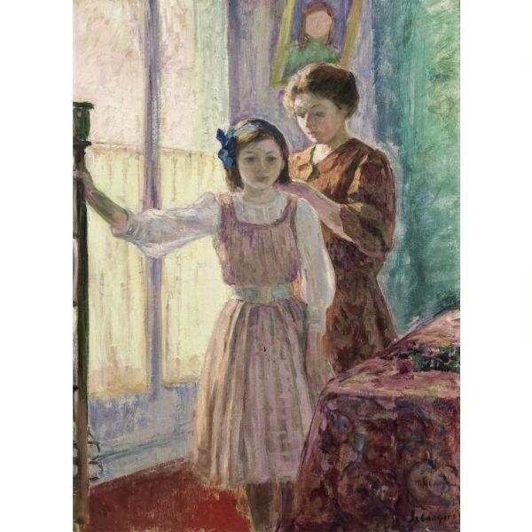 Henri Lebasque | Madame Valtat et son fils (Circa 1910) | MutualArt